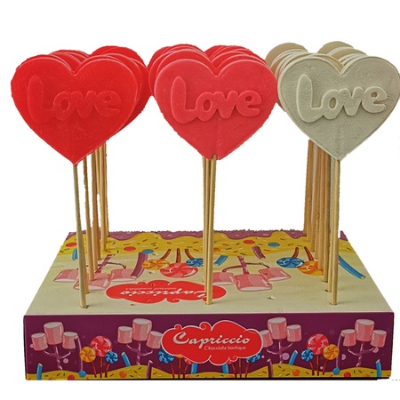 Acadele artizanale inima Love, 40 bucati/set - eMAG.ro