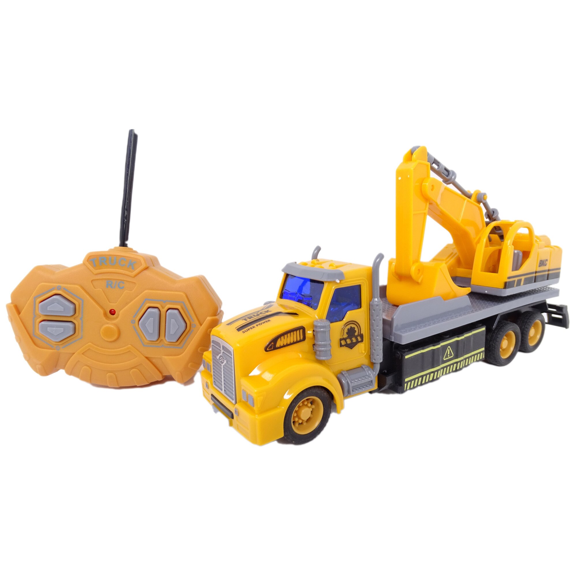 Camion Utilitar Excavator SALAMANDRA KIDS® cu Telecomanda, Lumini si ...