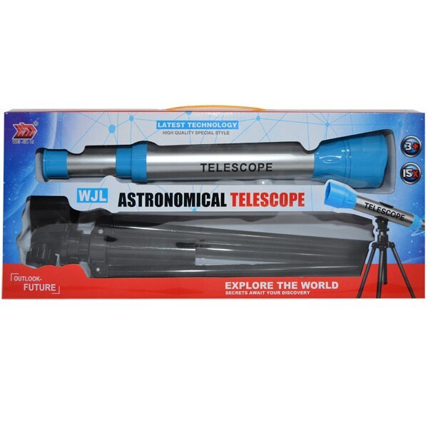 Telescop cu trepied pentru copii, zoom 15x, +3 ani - eMAG.ro