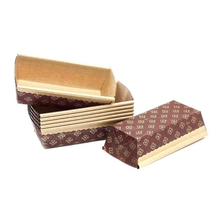 Set 100 forme Cozonac 25.5x10.5x7cm din carton - eMAG.ro