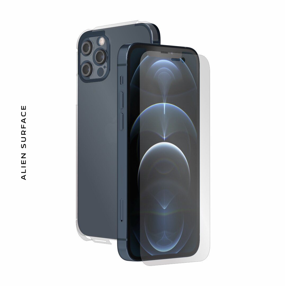 Folie Alien Surface, pentru Apple iPhone 12 Pro, protectie ecran, spate ...