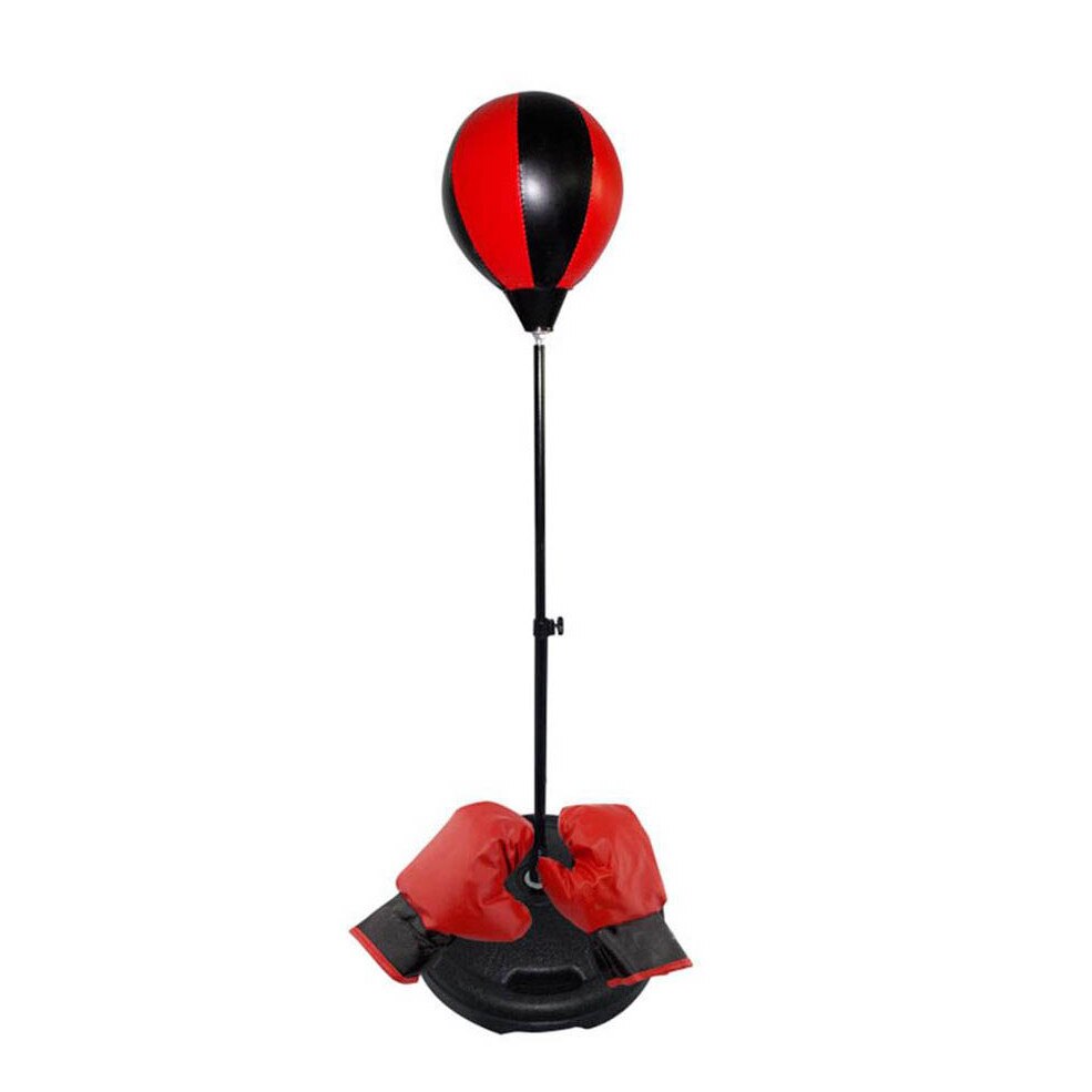 Set de box pentru copii Go Go Go, cu suport vertical reglabil, minge ...