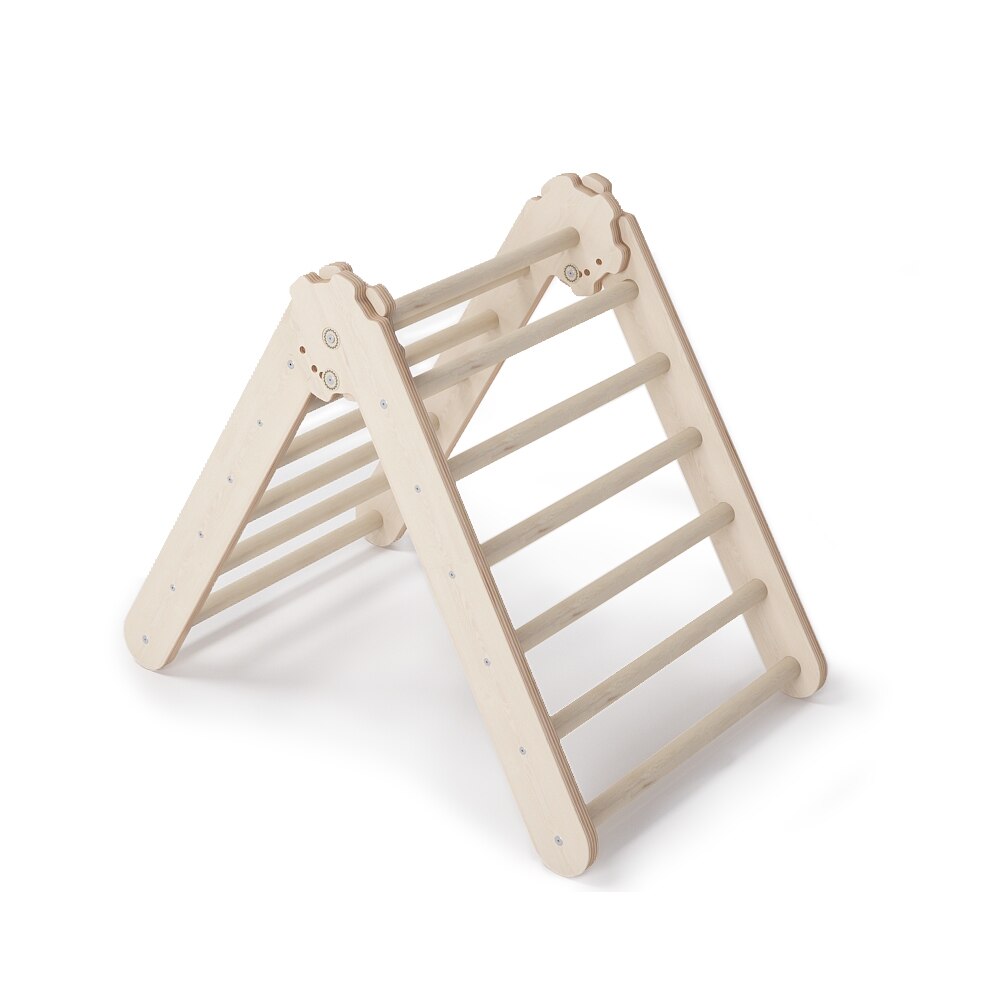 Triunghi de catarare pikler, Mamoi, 62x70x61 cm, natural lemn - eMAG.ro