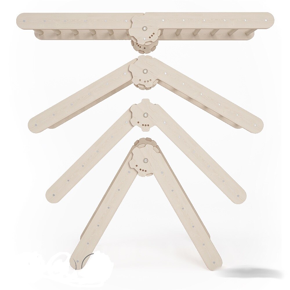 Triunghi de catarare pikler, Mamoi, 62x70x61 cm, natural lemn - eMAG.ro