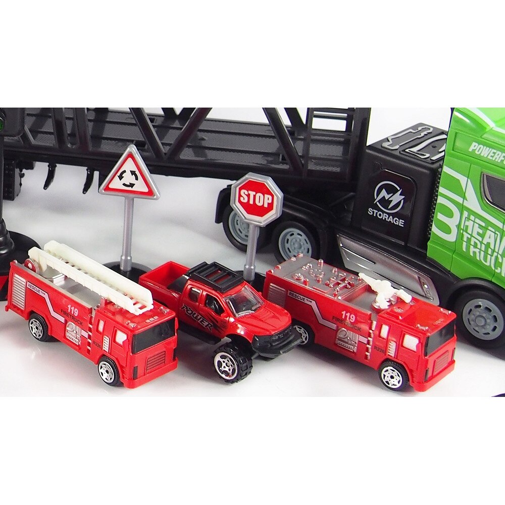 Camion cu telecomanda transportor auto, 2WD ,scara 1:16 2.4Ghz Rtr,15km ...