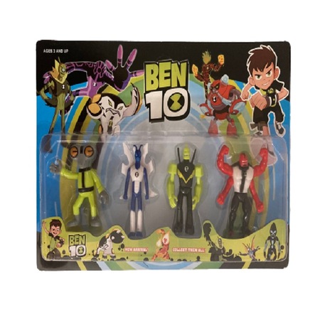 Set 4 figurine tip Ben 10 ,multicolor,11 cm - eMAG.ro