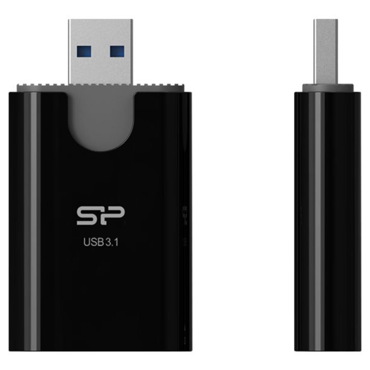 Cititor de carduri microSD si SD, USB 3.1, Silicon Power, retractabil ...