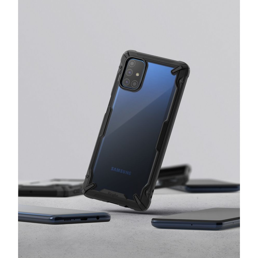 Carcasa Ringke Fusion X compatibila cu Samsung Galaxy M51 Black - eMAG.ro