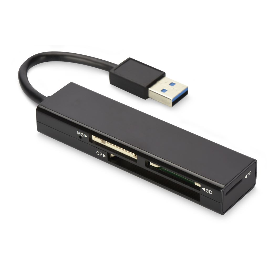 Ednet USB 3.0 Multi четец за карти 4 портов черен - eMAG.bg