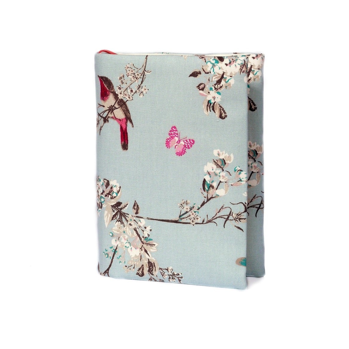 Coperta carte, Material textil, 14 x 21 cm, Model pasari, Multicolor ...