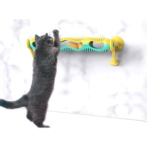 Jucarie pentru pisici, interactiva, rotativa, lumina, menta pisici ...