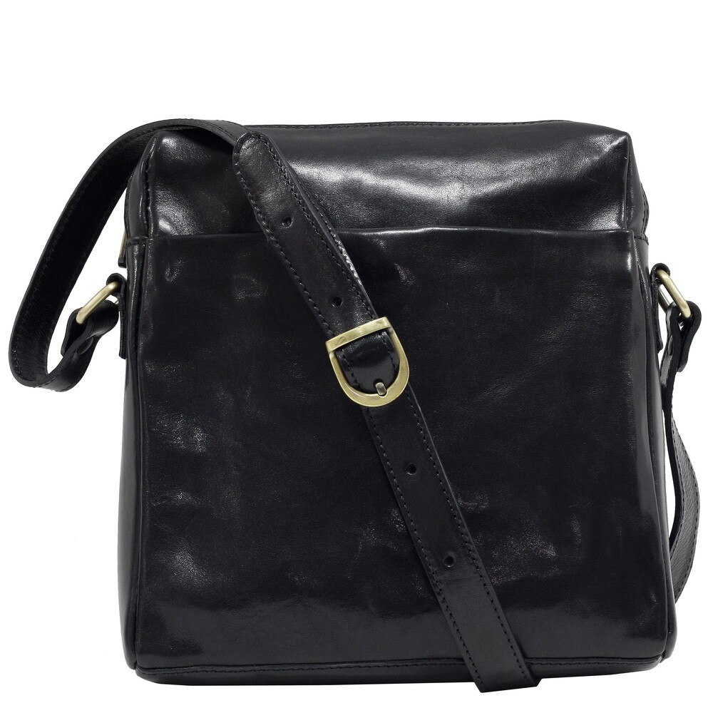 Geanta pentru barbati din piele naturala vachetta, Suveran neagra - eMAG.ro