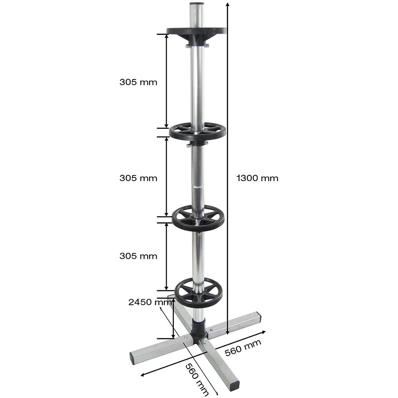 Suport roti auto, depozitare 4 anvelope, pana la 285 mm latime ...