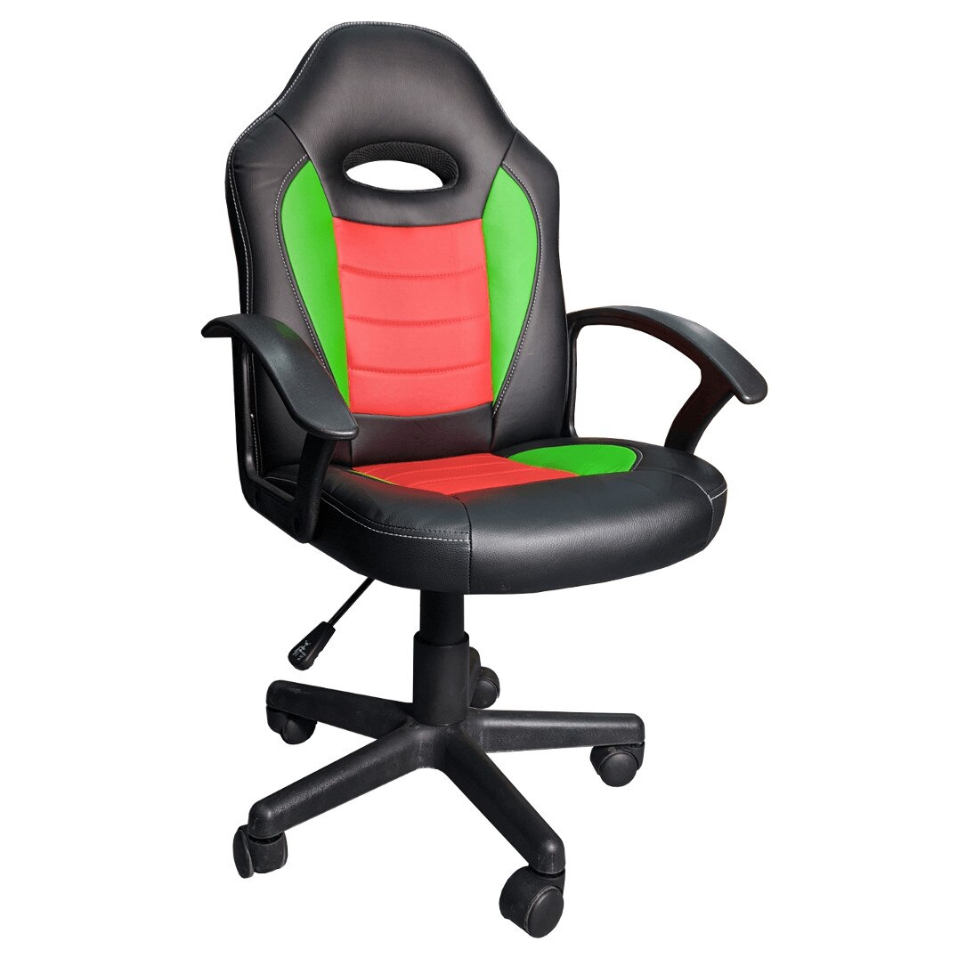 Scaun gaming Arka Chairs B11Aero, verde/rosu, pentru copii - eMAG.ro