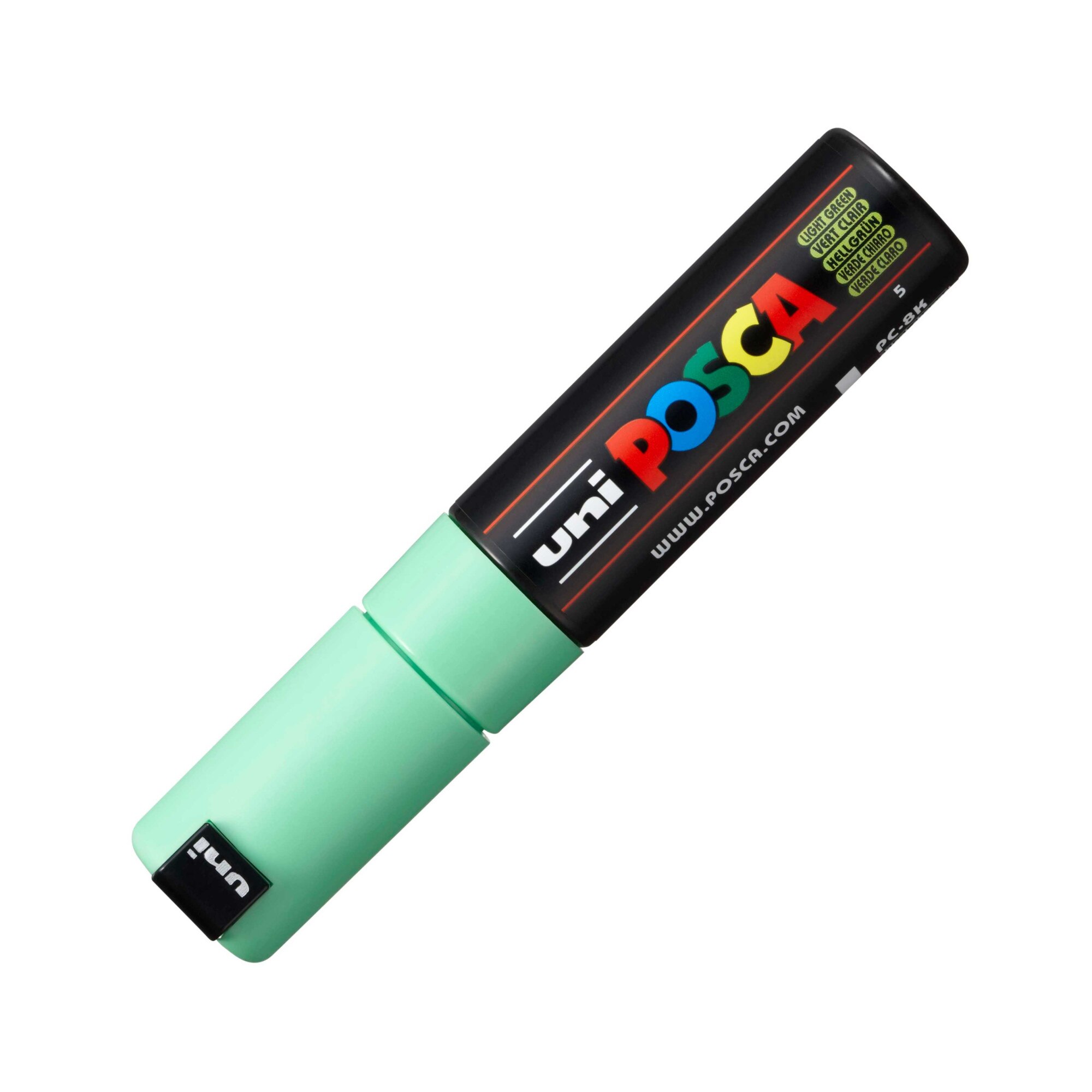 Marker UNI PC-8K Posca 8.0 mm, varf tesit, verde deschis - eMAG.ro