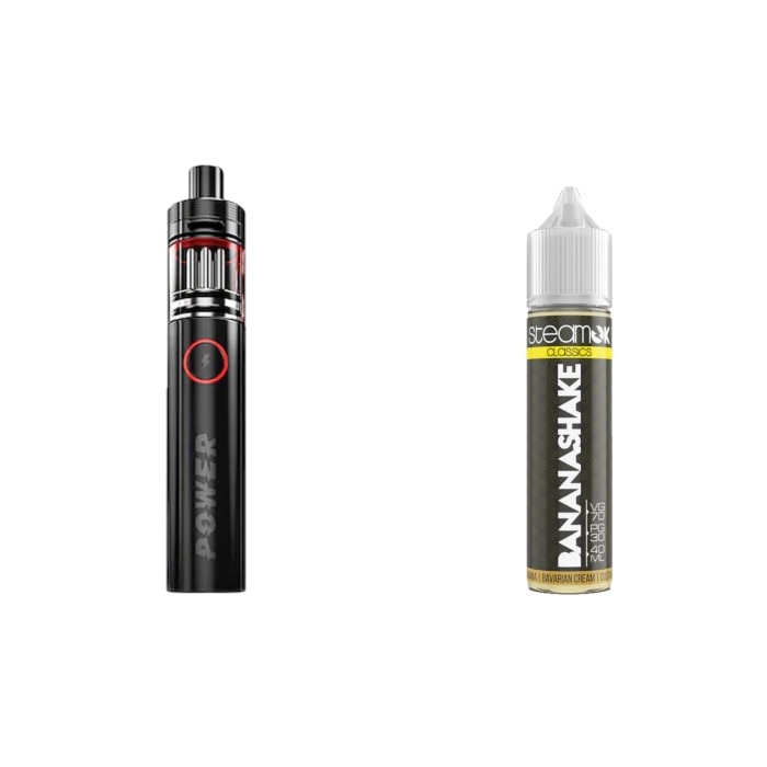 Set Aramax Power 5000 mAh + Lichid SteamOK, Banana Shake, 40 ml - eMAG.ro