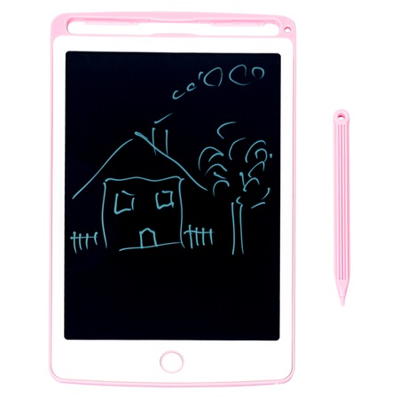 Tableta interactiva, pentru scris si desenat, model rama roz, 8.5 inch ...
