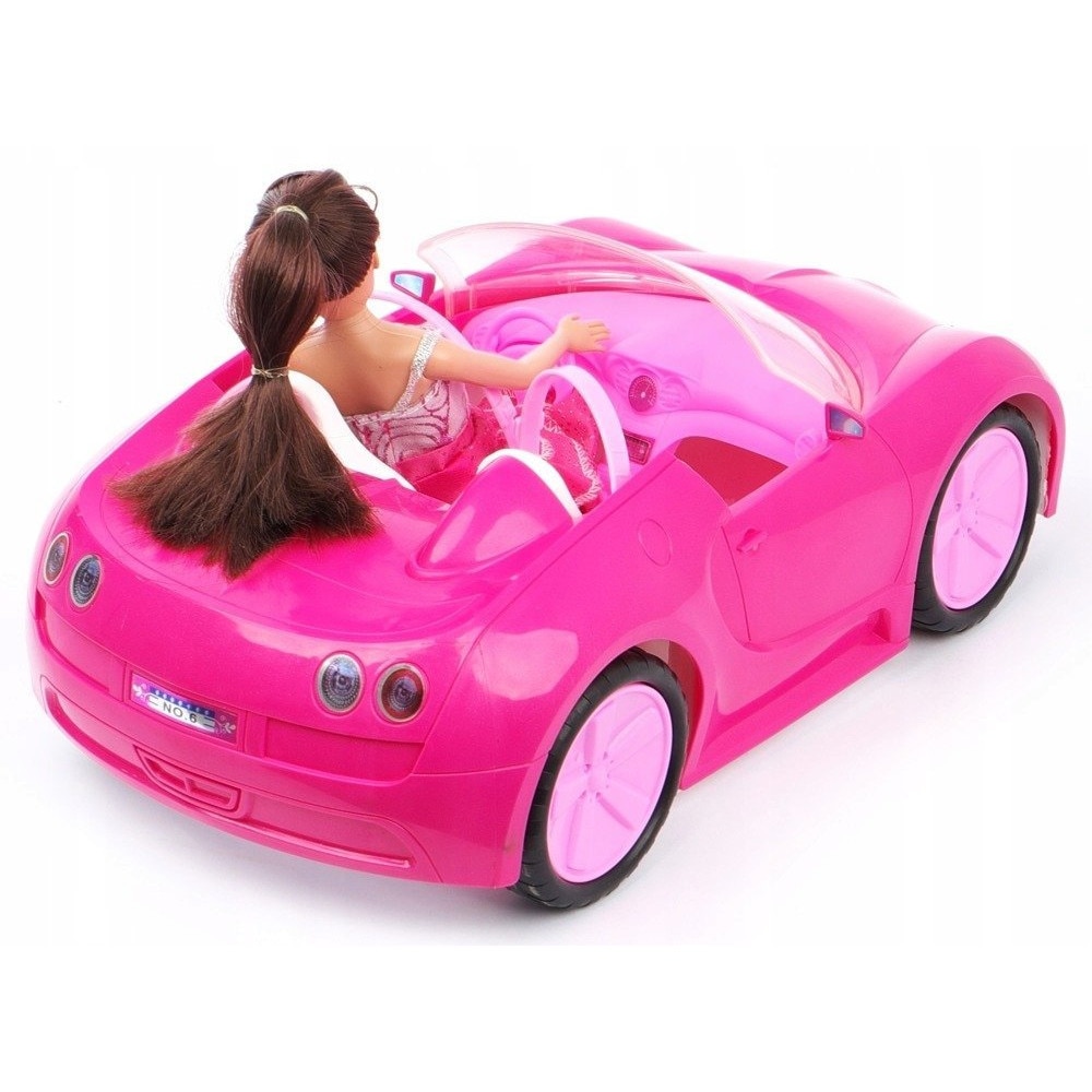 Masina decapotabila cu papusa, roz, +3 ani - eMAG.ro