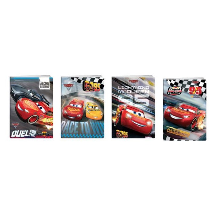 Carnet Disney Cars, A5, 24 l., patrate mici, 70 g/m2, op.10, mix - eMAG.ro