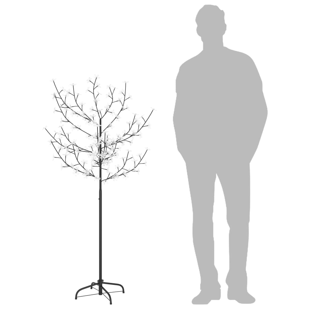 Copac LED decorativ de Craciun vidaXL, Lungime cablu: 5 m, Potrivit ...