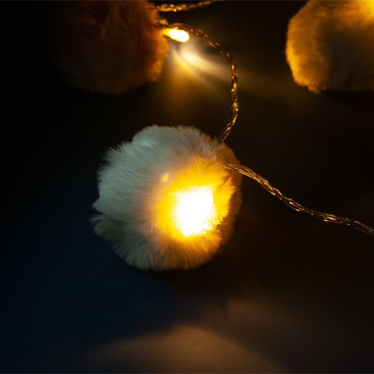 Instalatie luminite cu incarcare prin baterii, 10 led-uri imbracate in ...