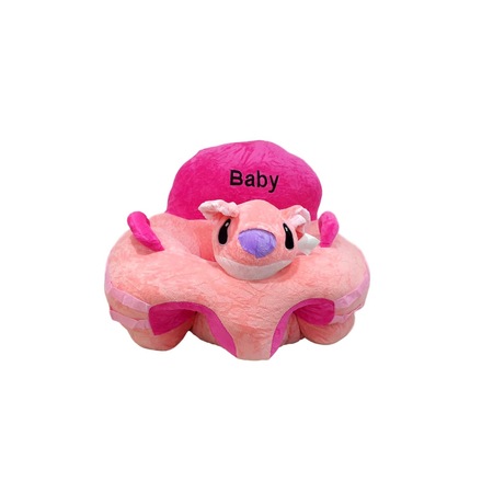 Fotoliu din plus pentru bebelusi, Stitch, Roz cu imprimeu colorat - eMAG.ro