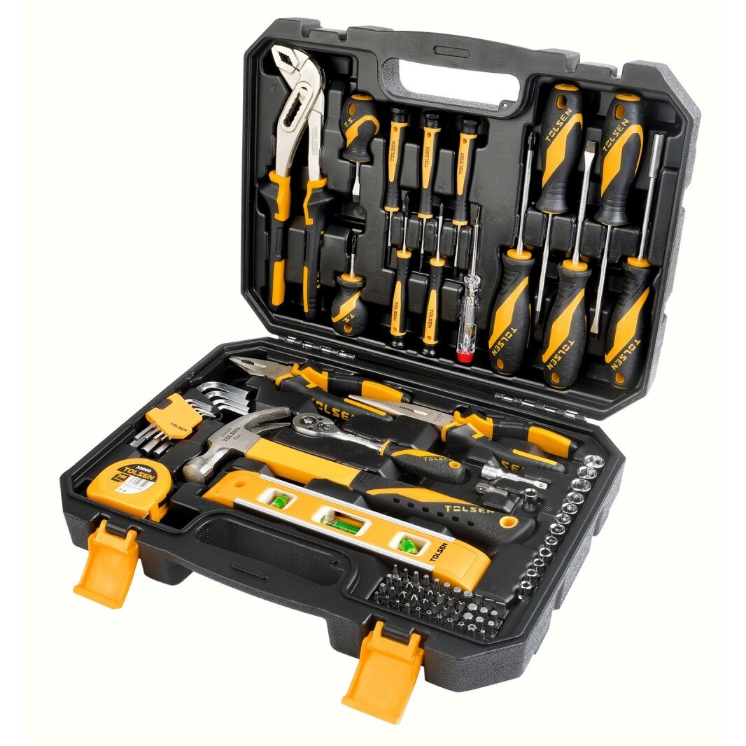 Set scule TOLSEN 89 piese, clichet reversibil 1/4", surubelnite, clesti ...