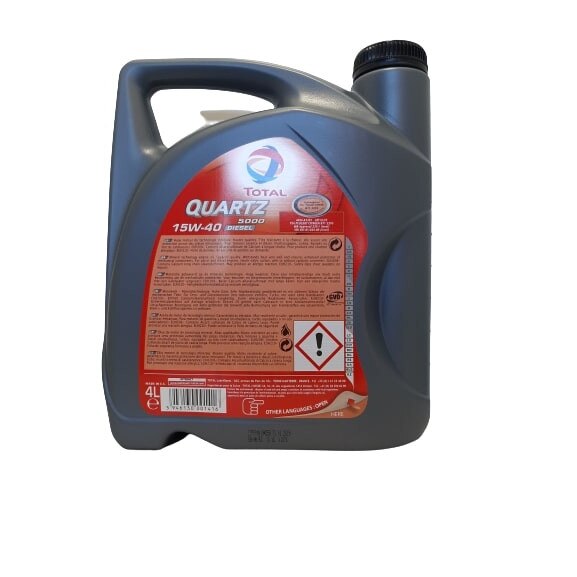 Моторно масло Total Quartz, Diesel 5000, 15W-40, 4 л. - eMAG.bg