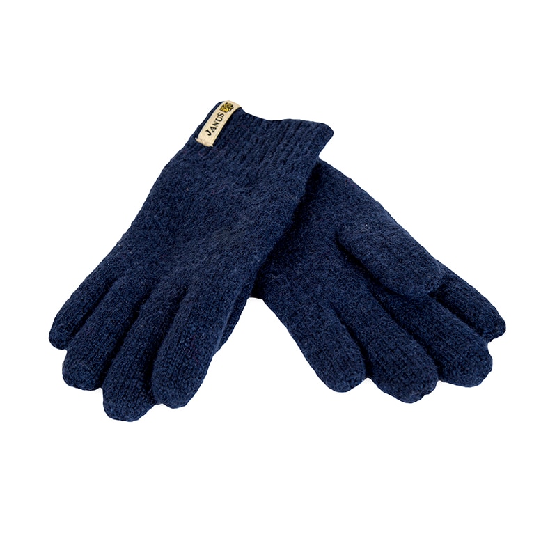 Manusi cu degete din lana merinos, Janus, Albastru, 3-6 ani - eMAG.ro