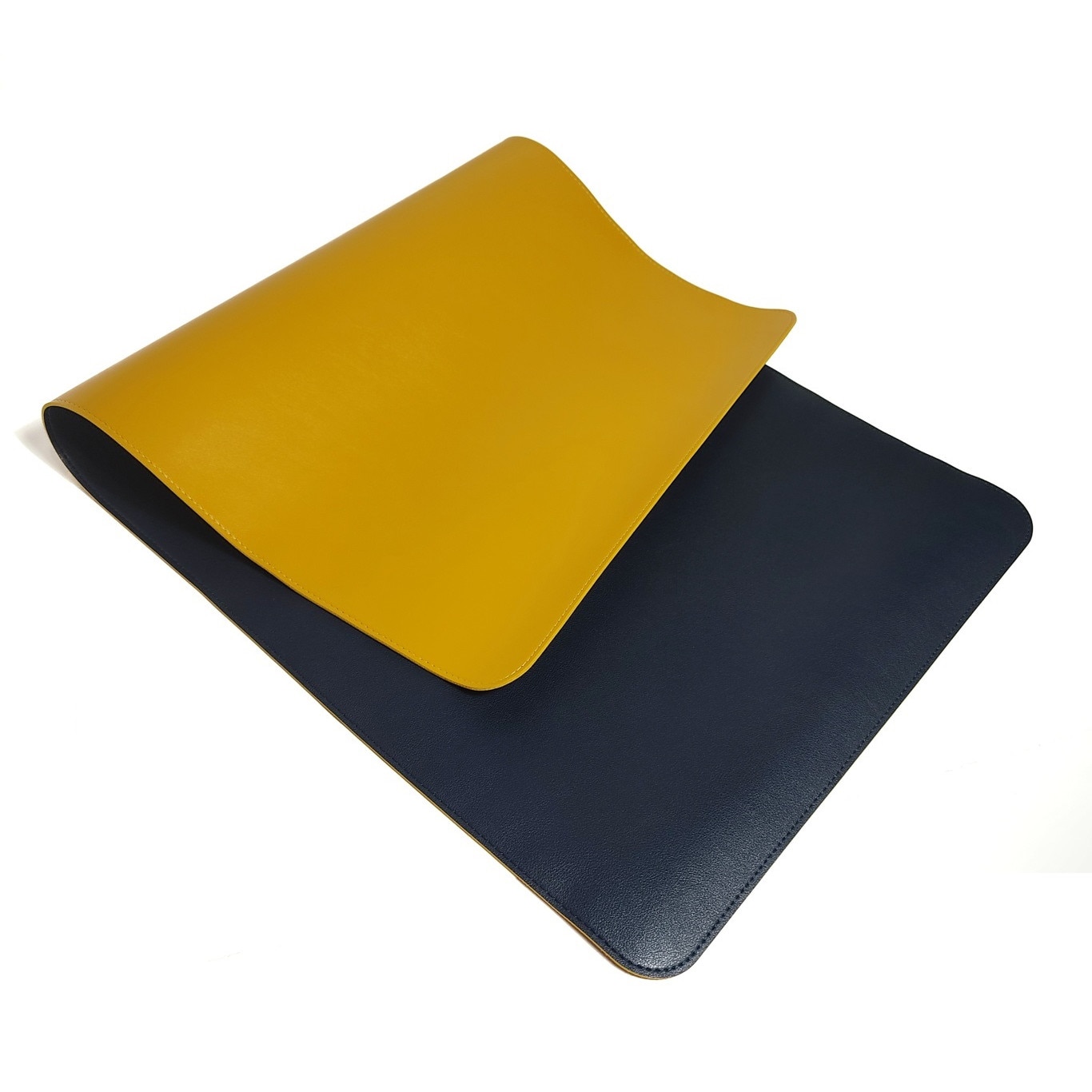 Mapa birou din piele Pu, pentru protectie birou, cu doua fete, Albastru ...