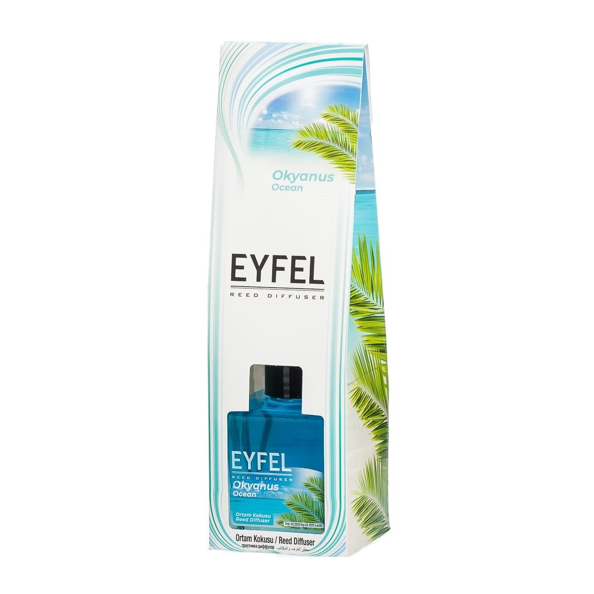 Ароматизатор с ароматни пръчици Ocean, EYFEL, 120 мл - eMAG.bg