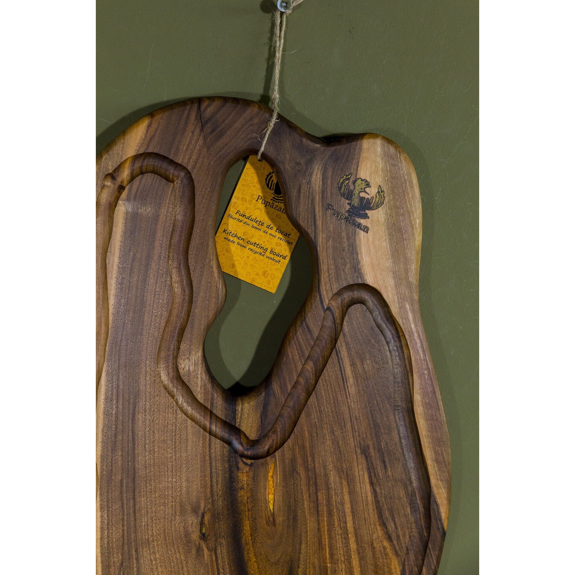 Tocator Pupazan din lemn de nuc L+ 40x40x2cm (7719) - eMAG.ro