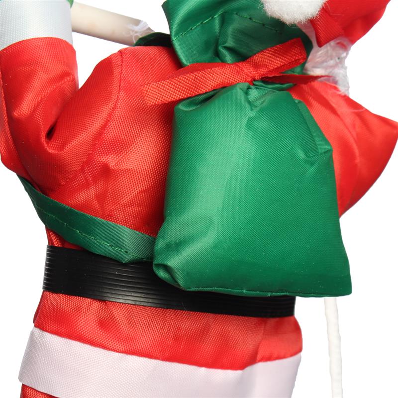 Mos Craciun urca pe o scara, 47 cm, plastic textil - eMAG.ro