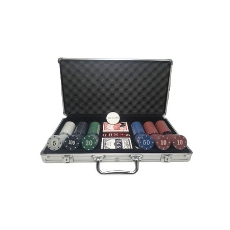 Set poker profesional 300 jetoane numerotate in valiza - eMAG.ro
