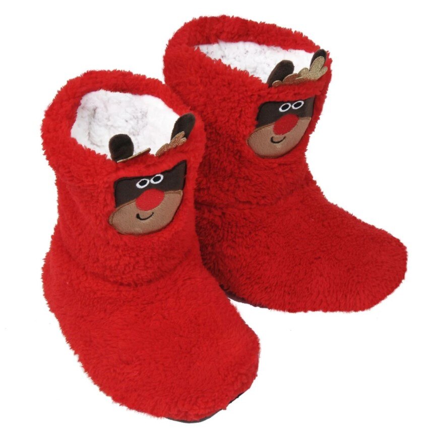 Botosei dama, Zola,rosii cu model ren, anti-alunecare - eMAG.ro