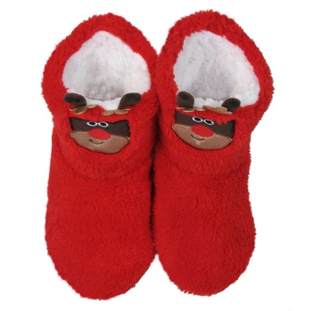 Botosei dama, Zola,rosii cu model ren, anti-alunecare - eMAG.ro