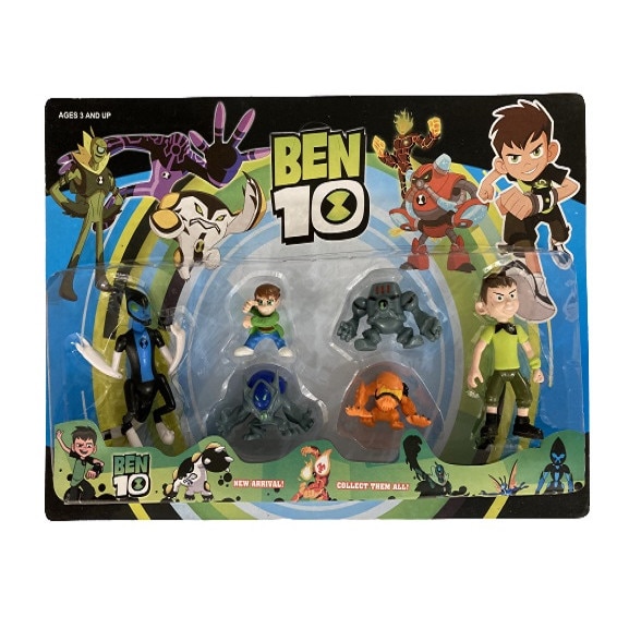 Set 2 figurine tip Ben 10 si 4 figurine extraterestrii ,multicolor ...