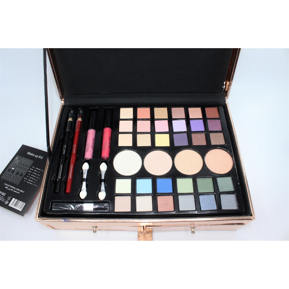 Trusa machiaj, Magic Color, Professional Make-up Kit, Gold - eMAG.ro