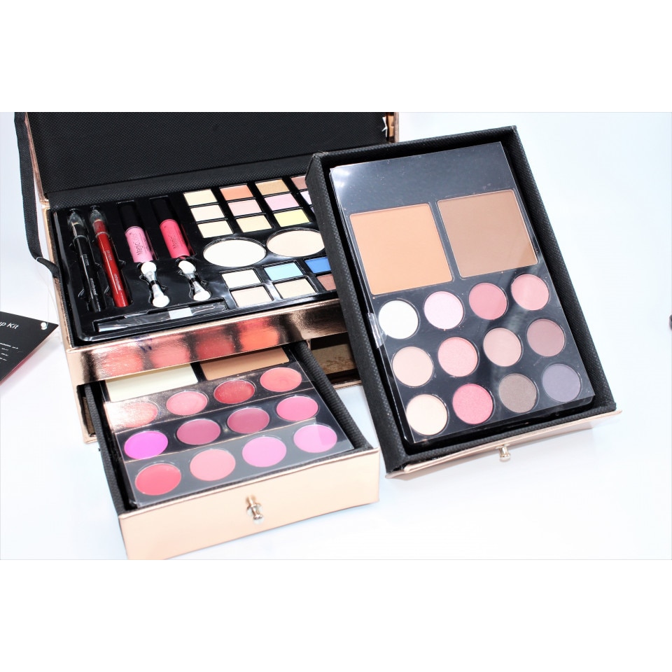 Trusa machiaj, Magic Color, Professional Make-up Kit, Gold - eMAG.ro
