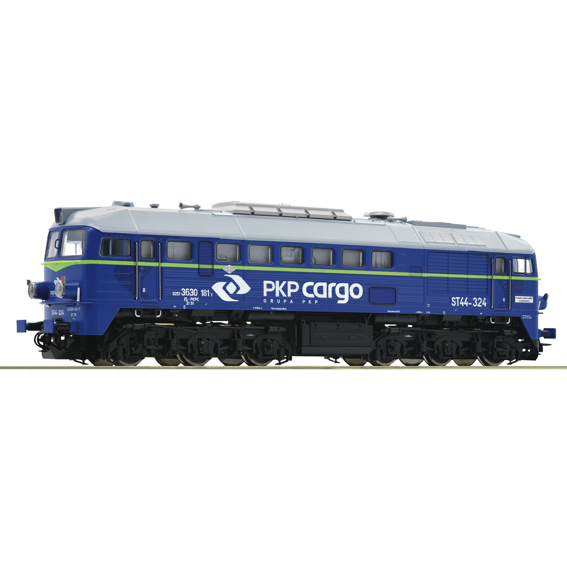 Locomotiva diesel-electrica ST44 PKP, Roco, plastic, albastru, 73778 ...