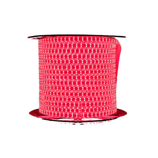 Banda LED, 10mm-220V-2835-120D, IP44, 1m-11W-700lm, rosu, 10m inclusiv ...