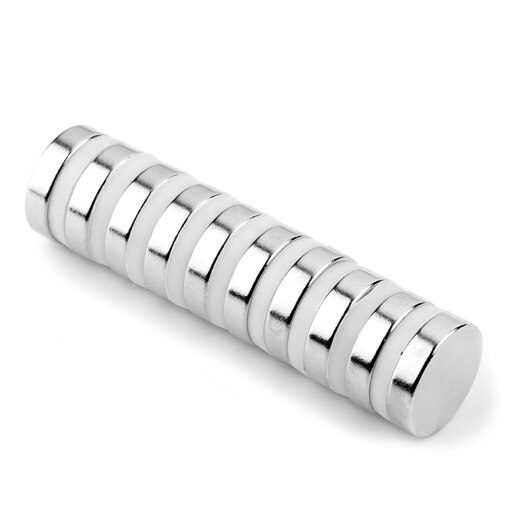 Magnet neodim disc puternic 12mm x 3mm - set de 10 bucati - eMAG.ro