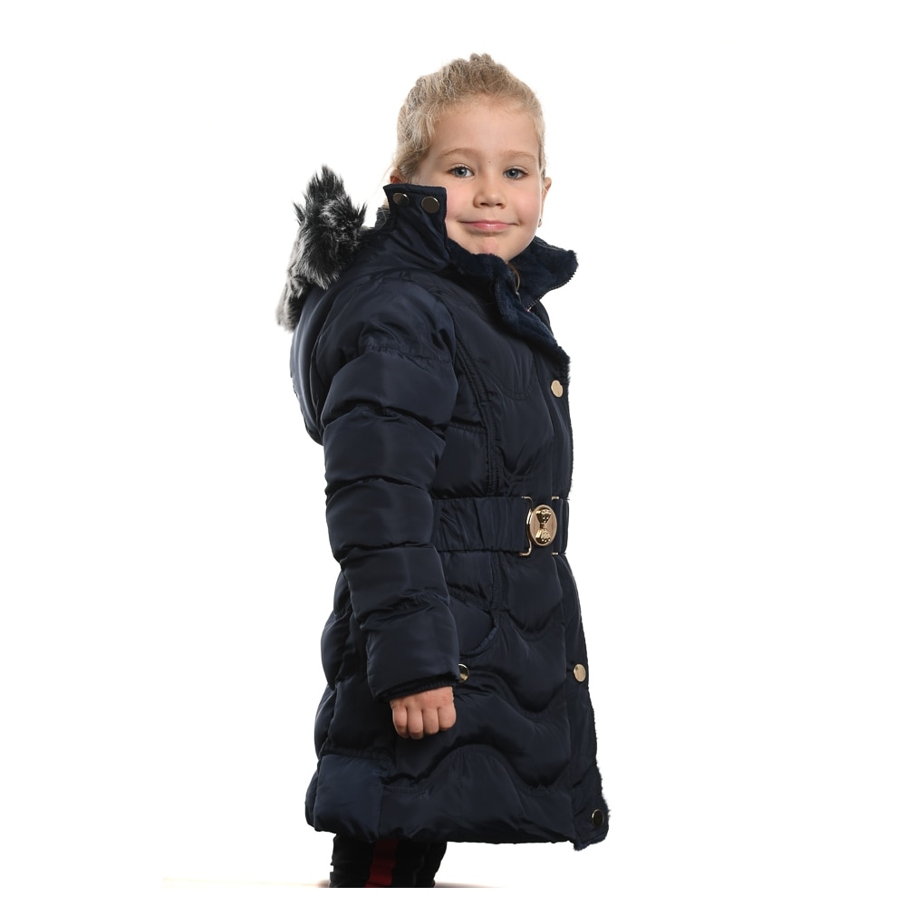 Geaca Lunga De Copii Doris Albastra Inchis 12 Ani - eMAG.ro