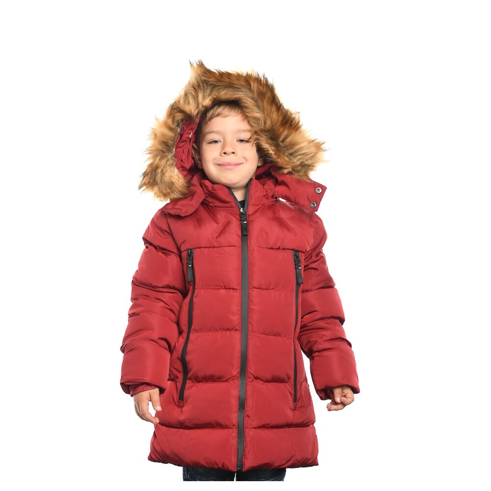 Geaca Lunga De Copii Sergiu Rosie - eMAG.ro