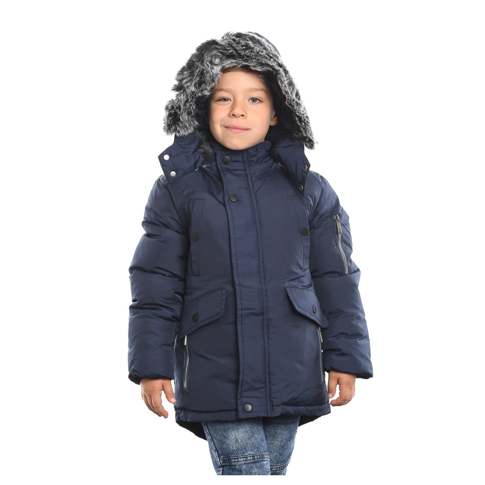 Geaca Lunga De Copii Adinis Albastra Inchis 12 Ani - eMAG.ro