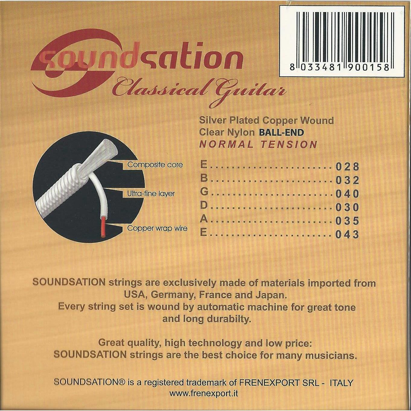 Set 6 Corzi de chitara clasica Soundsation SC132BE - eMAG.ro