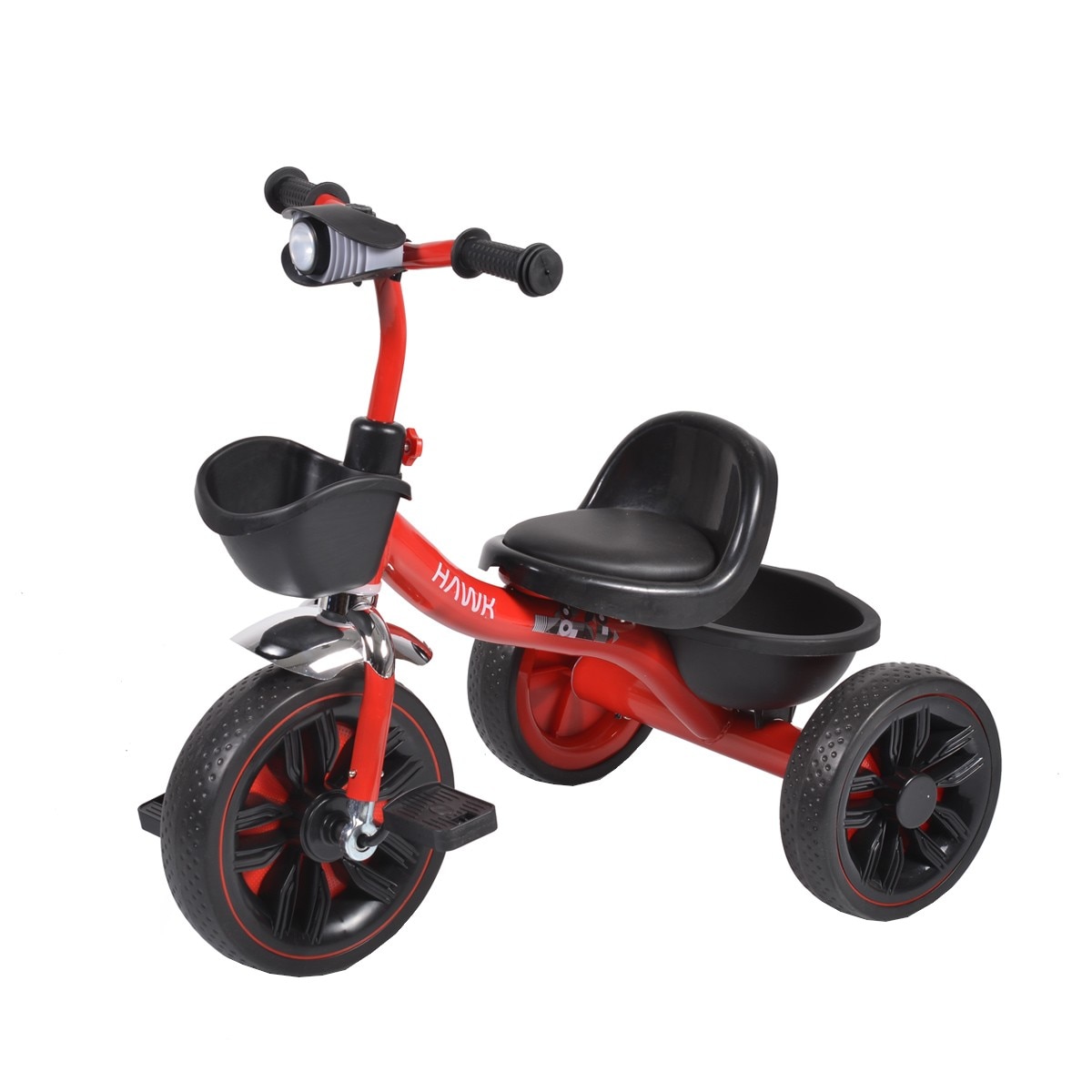 Tricicleta cu pedale NOVOKIDS™ Hawk Trike, Cu melodii si lumini, Doua ...