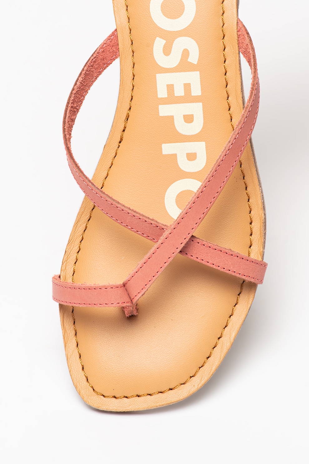 Gioseppo, Papuci din piele cu bareta pe deget Smelser, Roz fandango, 40 ...