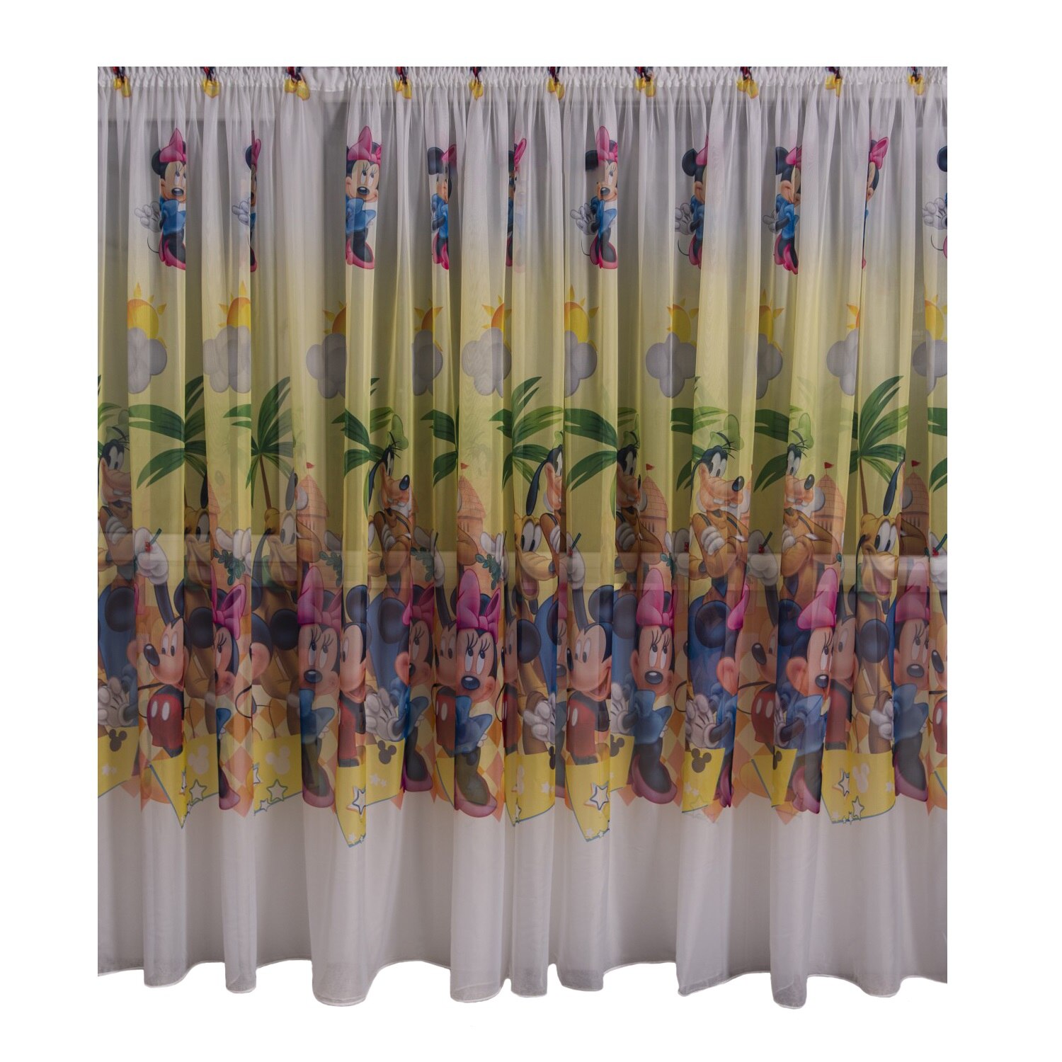 Set 2 draperii si perdea pentru copii, 2x100x260cm, 1x200x260cm, cu ...