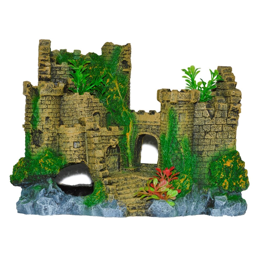 Decor acvariu ruine de castel 18 cm - eMAG.ro